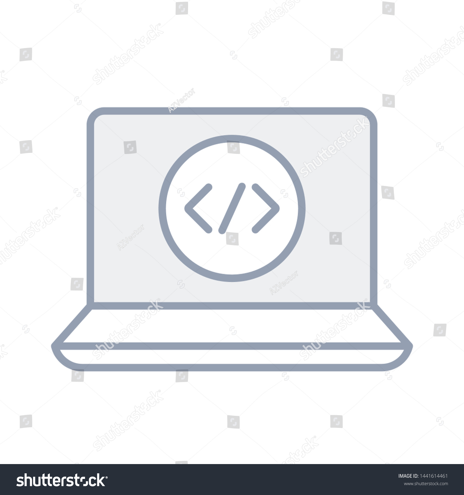 Programming Web Development Concept Code On Stock Vector (Royalty Free ...