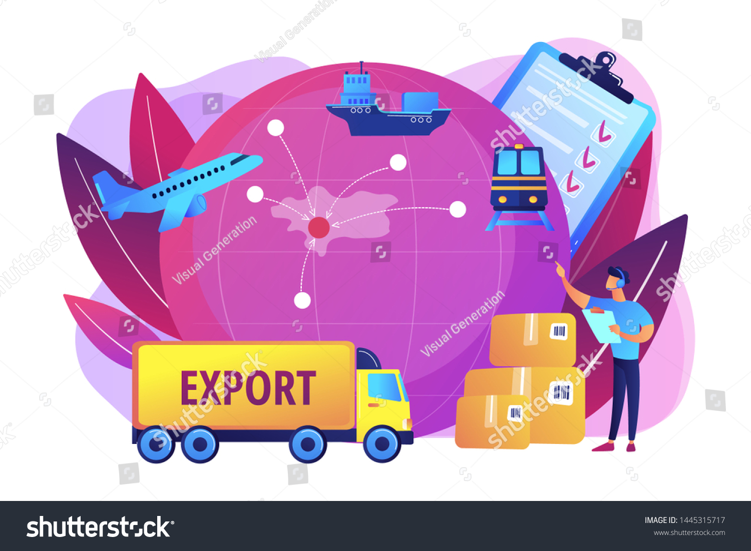 Established International Trade Routes Selling Goods Stock Vector ... Established International Trade Routes Selling Goods Stock Vector ...