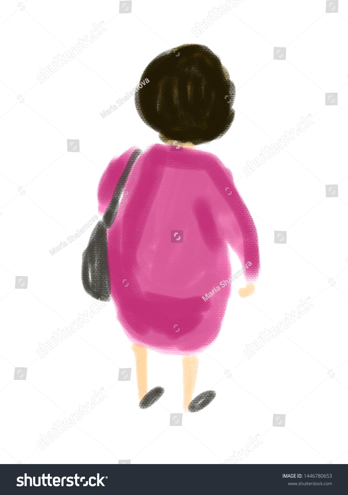 Hand Drawn Sketch Cartoon Character Fat 스톡 일러스트 1446780653 Shutterstock