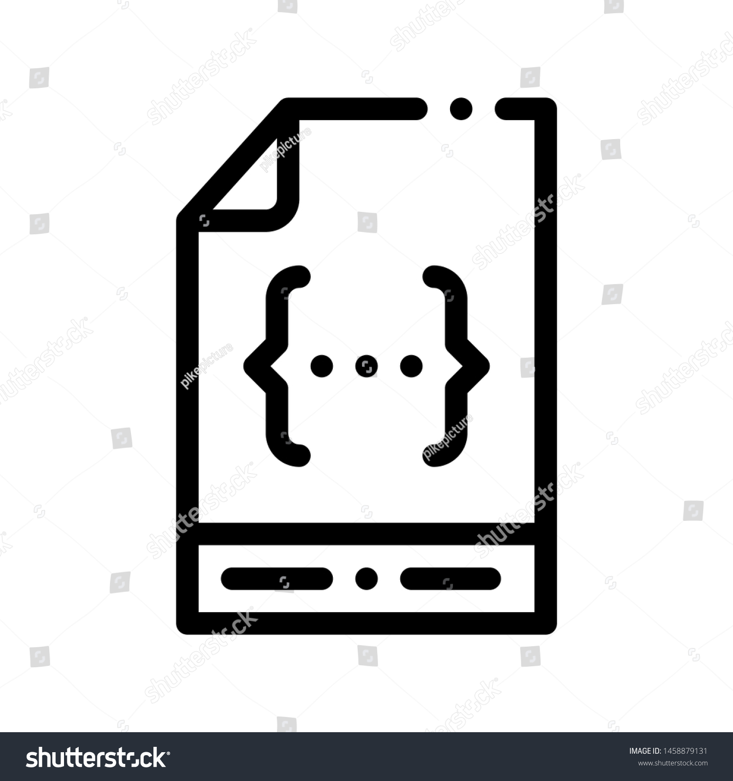 Coding File Document System Vector Thin Stock Vector (Royalty Free ... Coding File Document System Vector Thin Stock Vector (Royalty Free ...