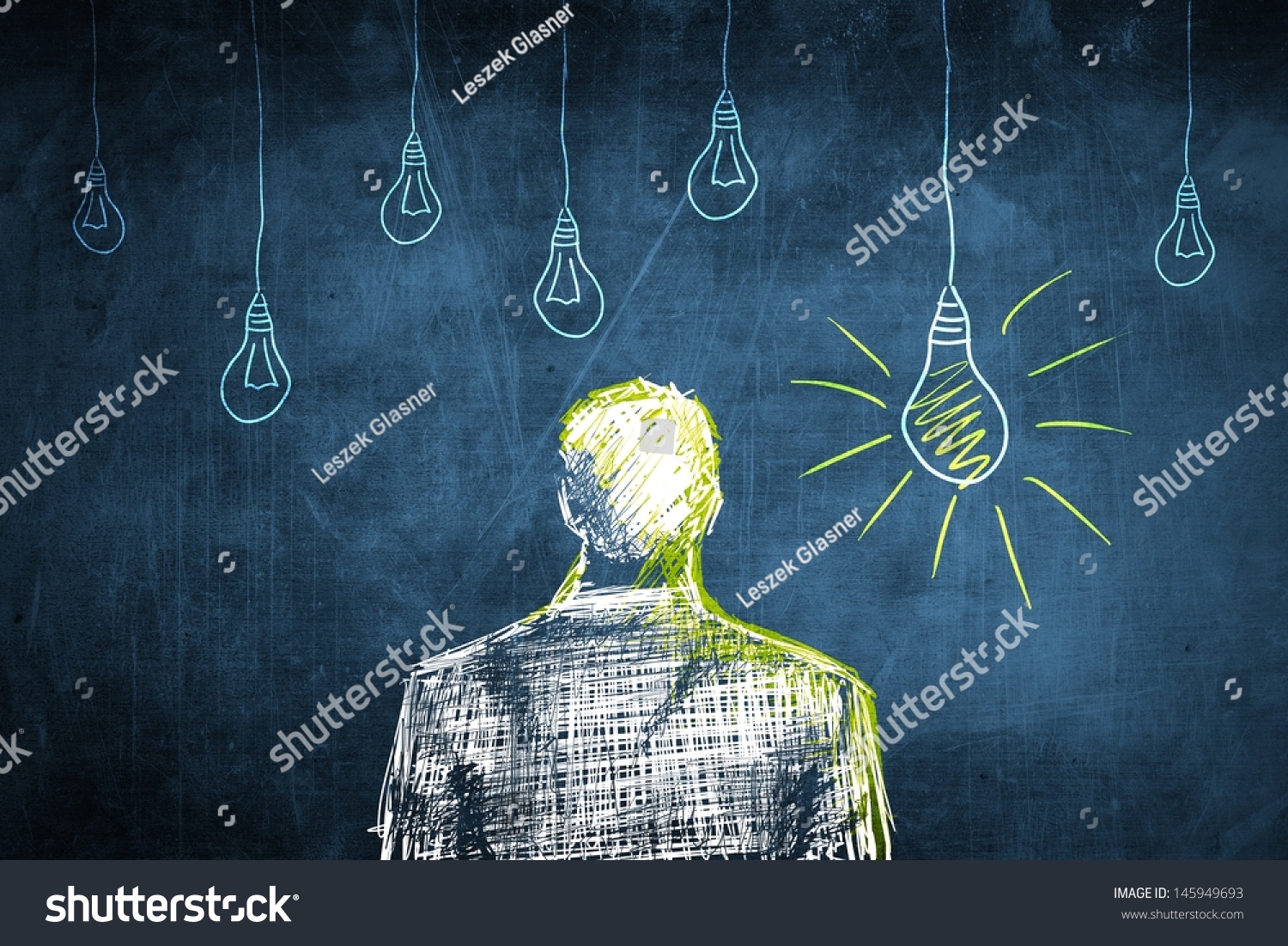Sketch Successful Businessman Concept Idea Light Stock Illustration ... Sketch Successful Businessman Concept Idea Light Stock Illustration ...