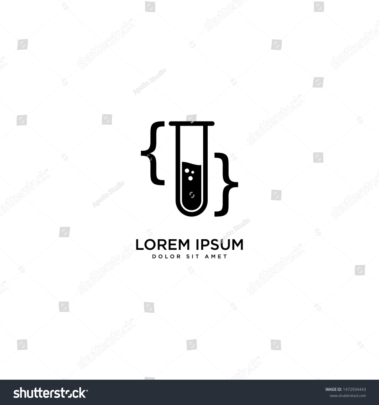 Code Lab Design Vector Laboratory Simple Stock Vector (Royalty Free ...