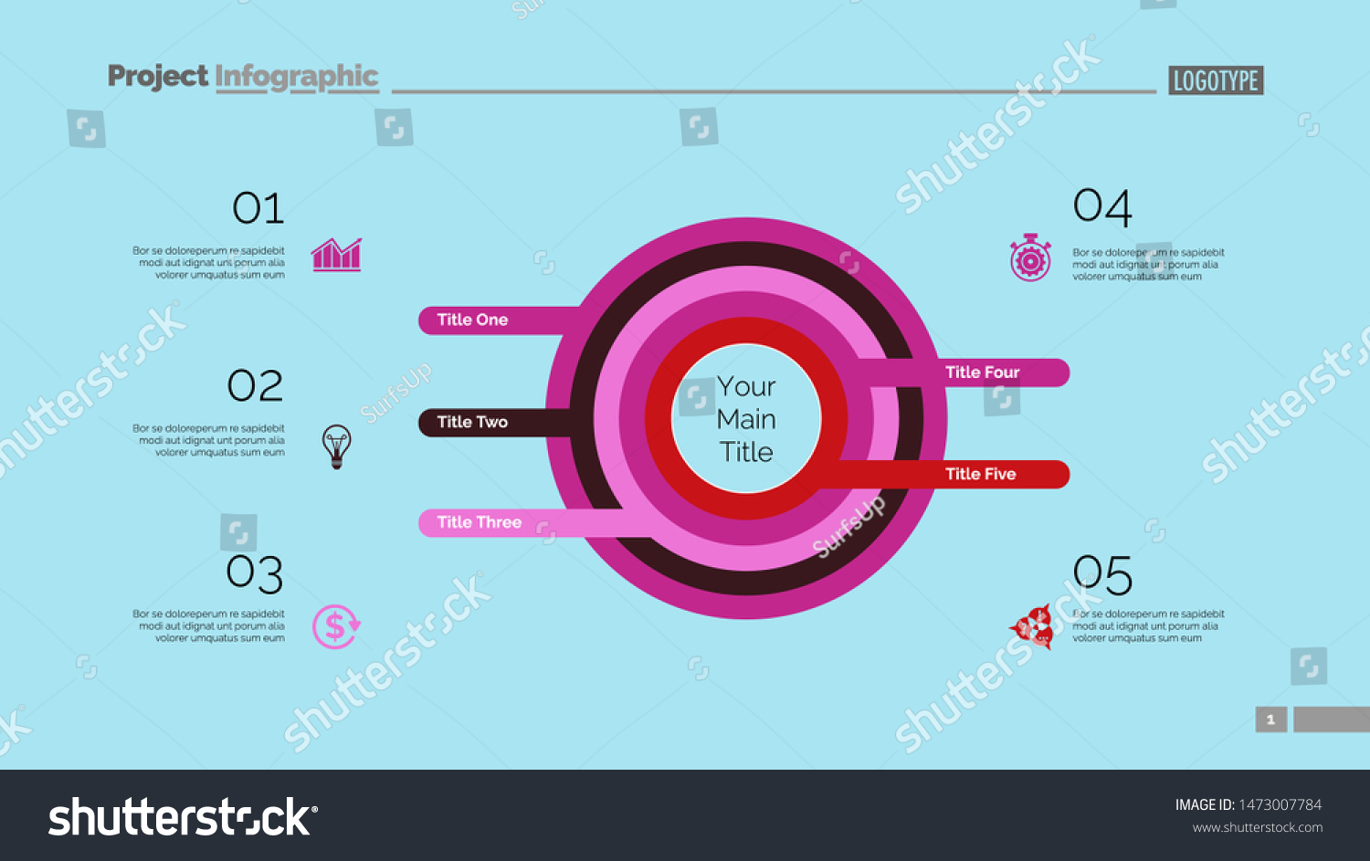 Five Circles Process Chart Business Data Stock Vector (Royalty Free ... Five Circles Process Chart Business Data Stock Vector (Royalty Free ...