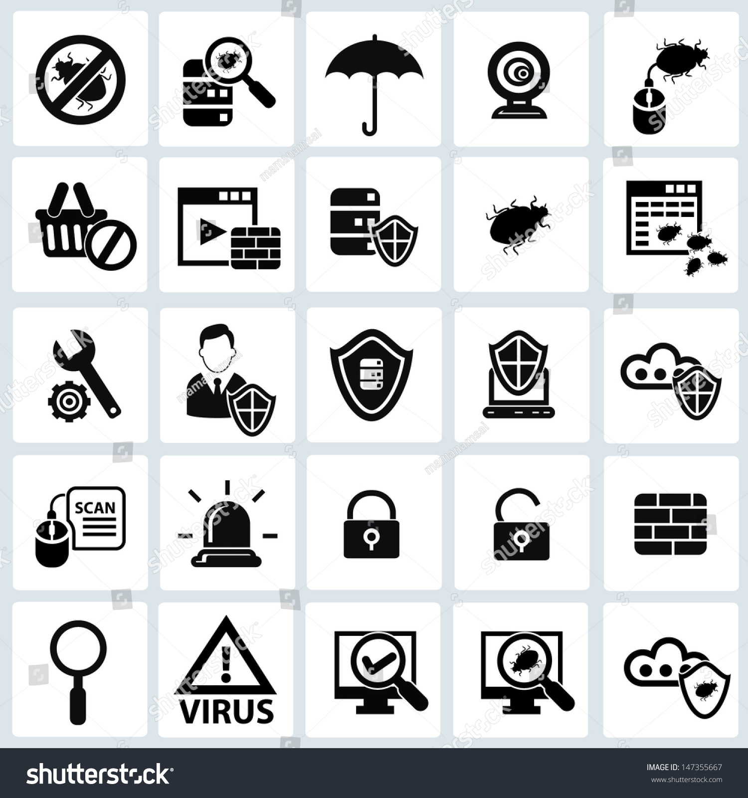 Security Computer Iconsvector Stock Vector (Royalty Free) 147355667 ...