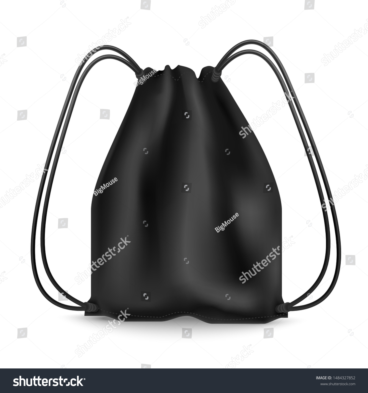 Realistic Detailed 3d Black Blank Sports Stock Vector (Royalty Free ... Realistic Detailed 3d Black Blank Sports Stock Vector (Royalty Free ...