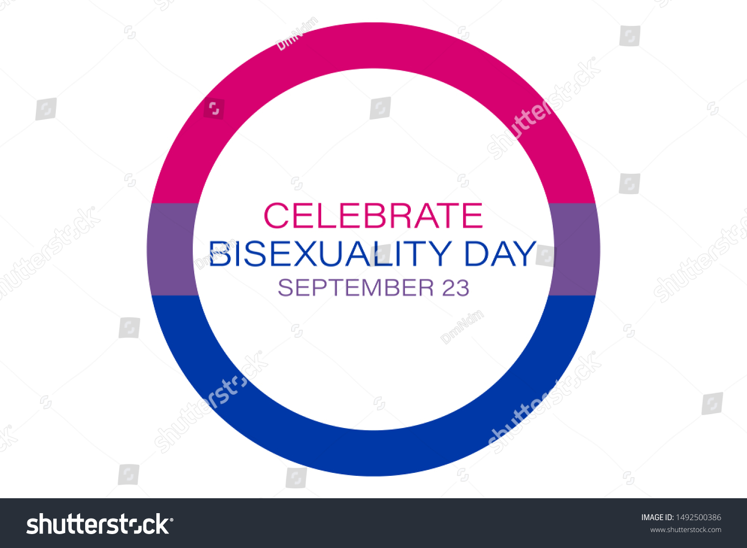 Celebrate Bisexuality Day Observed Annually On Stock Vector Royalty