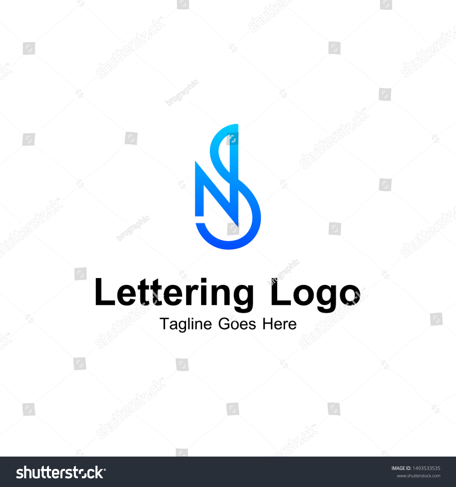 Lettering Ns Vector Logo Inspirations Stock Vector (Royalty Free ... Lettering Ns Vector Logo Inspirations Stock Vector (Royalty Free ...