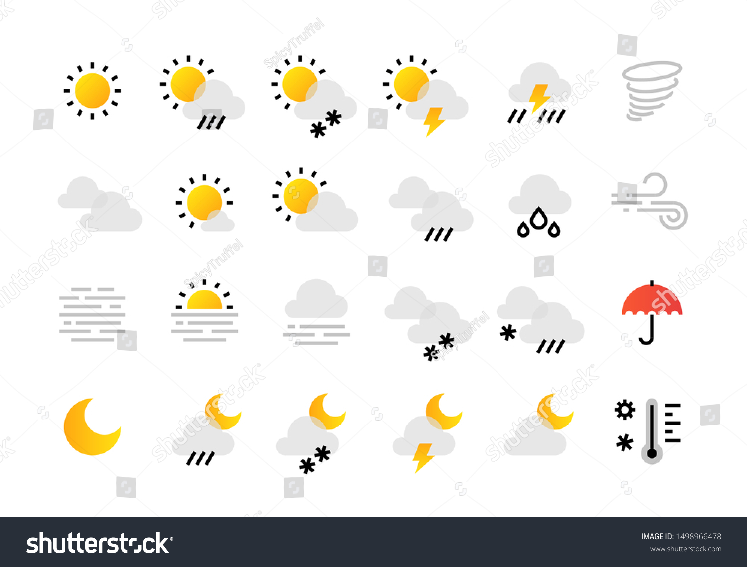 Weather Line Icons Interface Infographic Elements Stock Vector (Royalty ... Weather Line Icons Interface Infographic Elements Stock Vector (Royalty ...