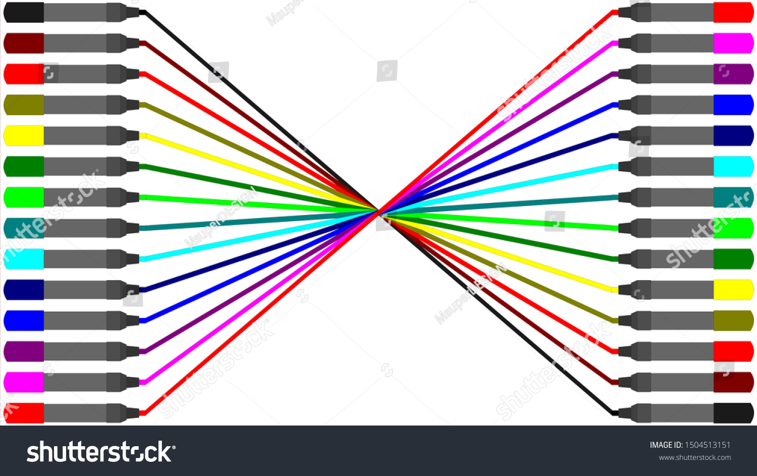 Draw Multiple Lines Intersecting Using Magic: เวกเตอร์สต็อก (ปลอดค่าลิขสิทธิ์) 1504513151 ...