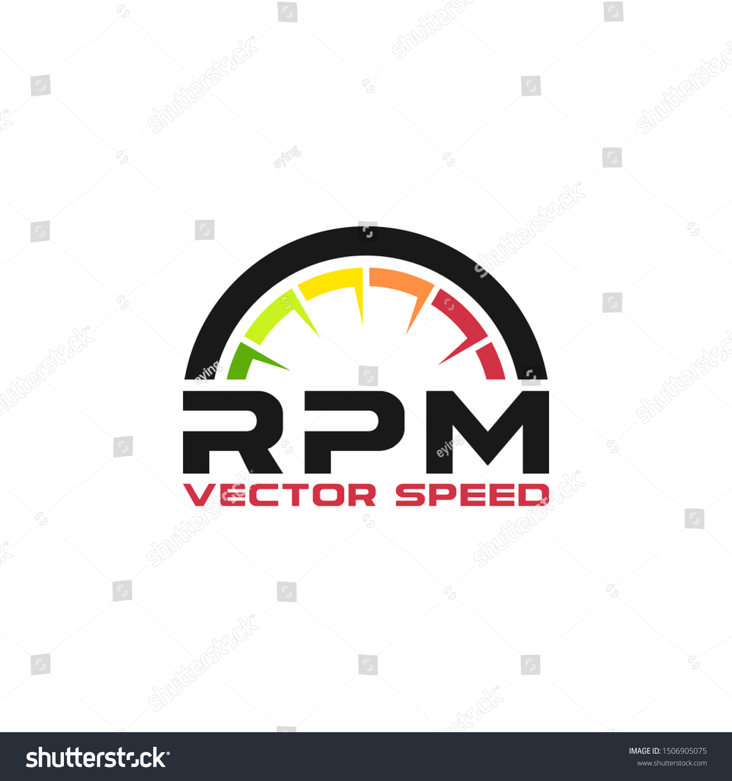 Rpm Vector Logo Graphic Abstract Modern Stock Vector Royalty Free