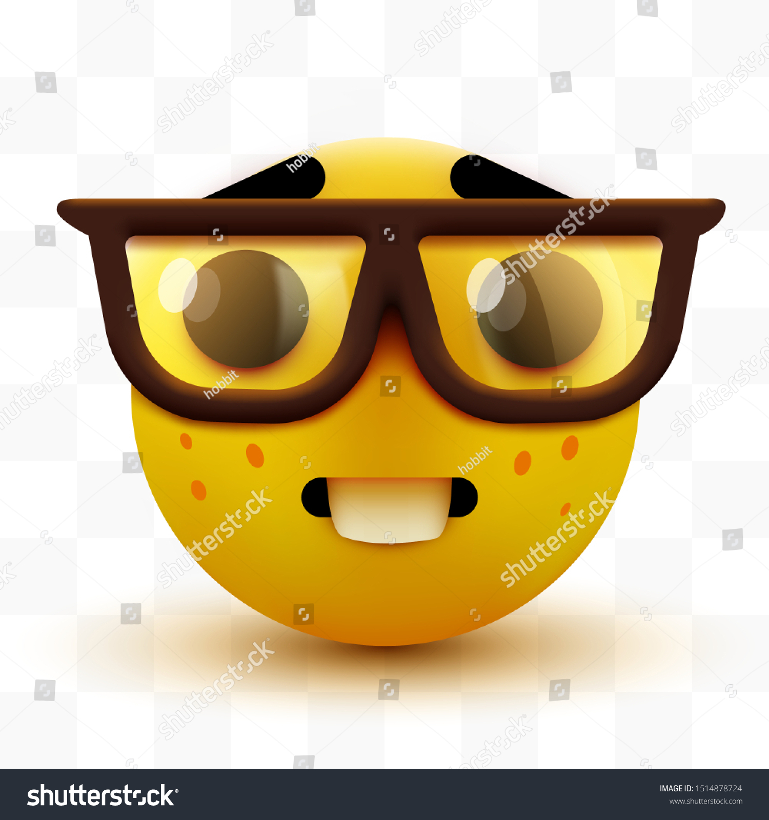 Nerd Glasses Smiley Face