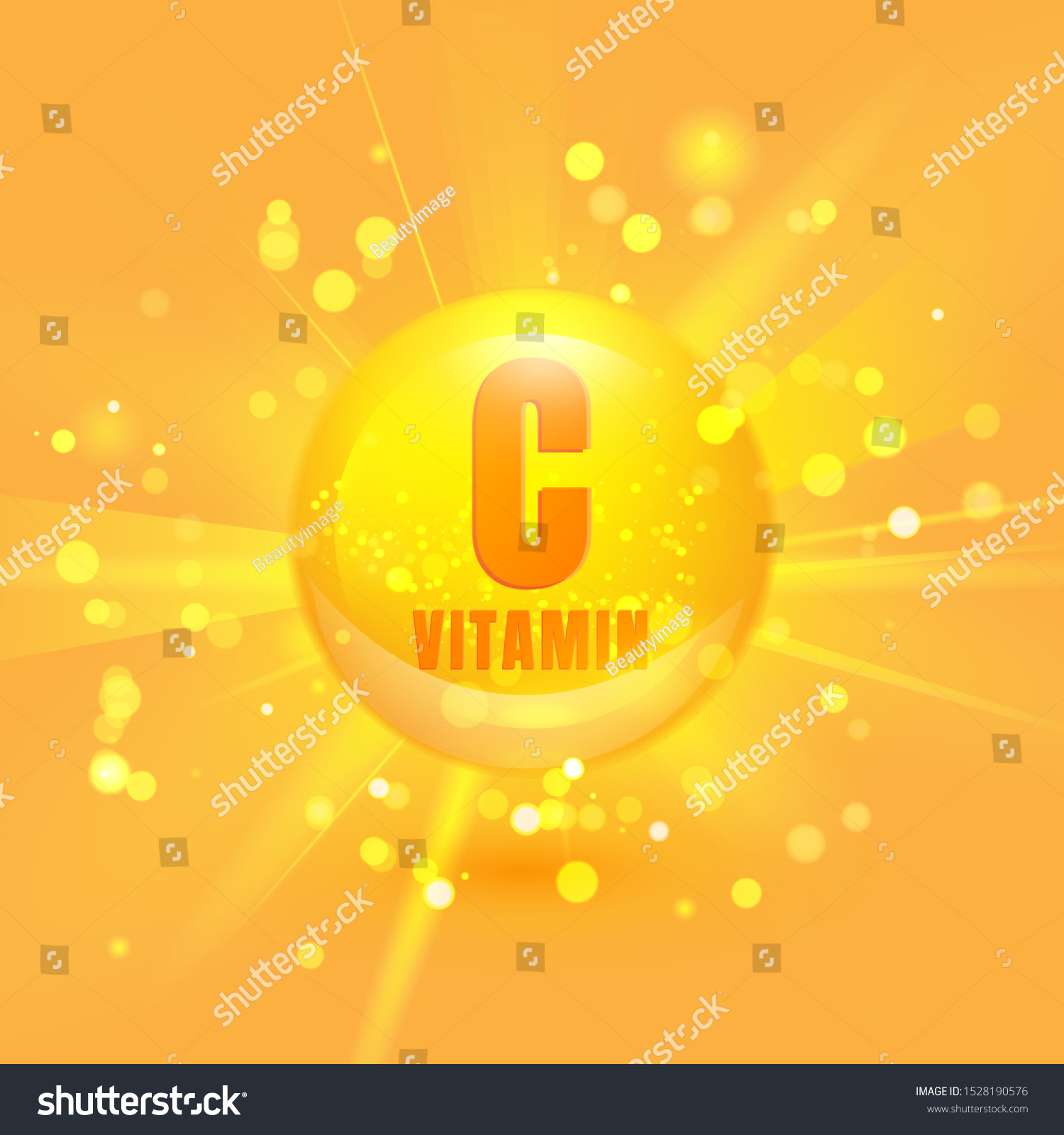 Vitamin C Gold Shining Light Pill Stock Vector (Royalty Free ... Vitamin C Gold Shining Light Pill Stock Vector (Royalty Free ...