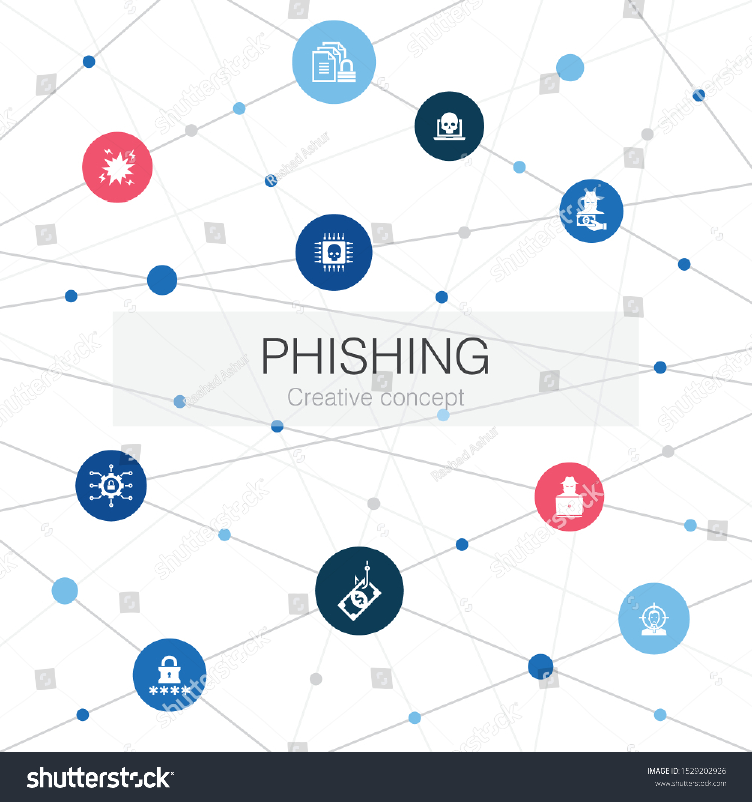 Phishing Trendy Web Template Simple Icons: vector de stock (libre de ... Phishing Trendy Web Template Simple Icons: vector de stock (libre de ...