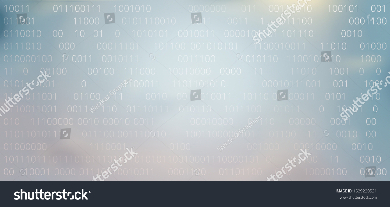 Binary Code Technology Computer Language 3dillustration Stock ...