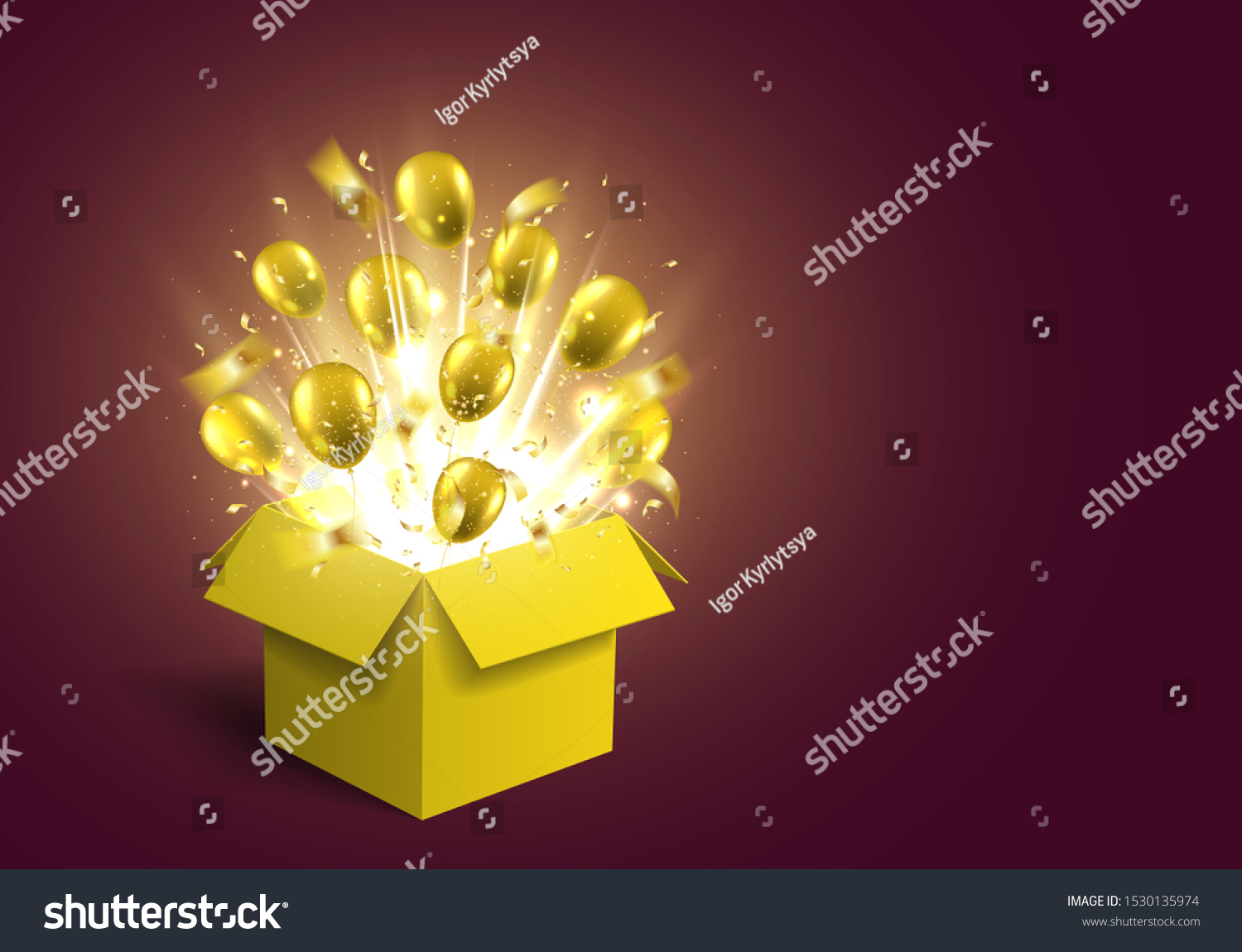 Open Yellow Gift Box Rays Lights Stock Vector (Royalty Free) 1530135974 ... Open Yellow Gift Box Rays Lights Stock Vector (Royalty Free) 1530135974 ...