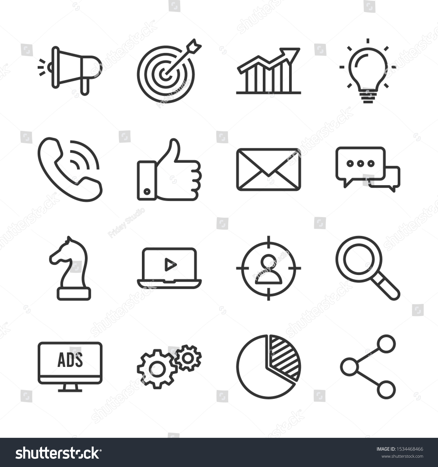 Marketing Vector Line Icons Set Stock Vector (Royalty Free) 1534468466 ... Marketing Vector Line Icons Set Stock Vector (Royalty Free) 1534468466 ...