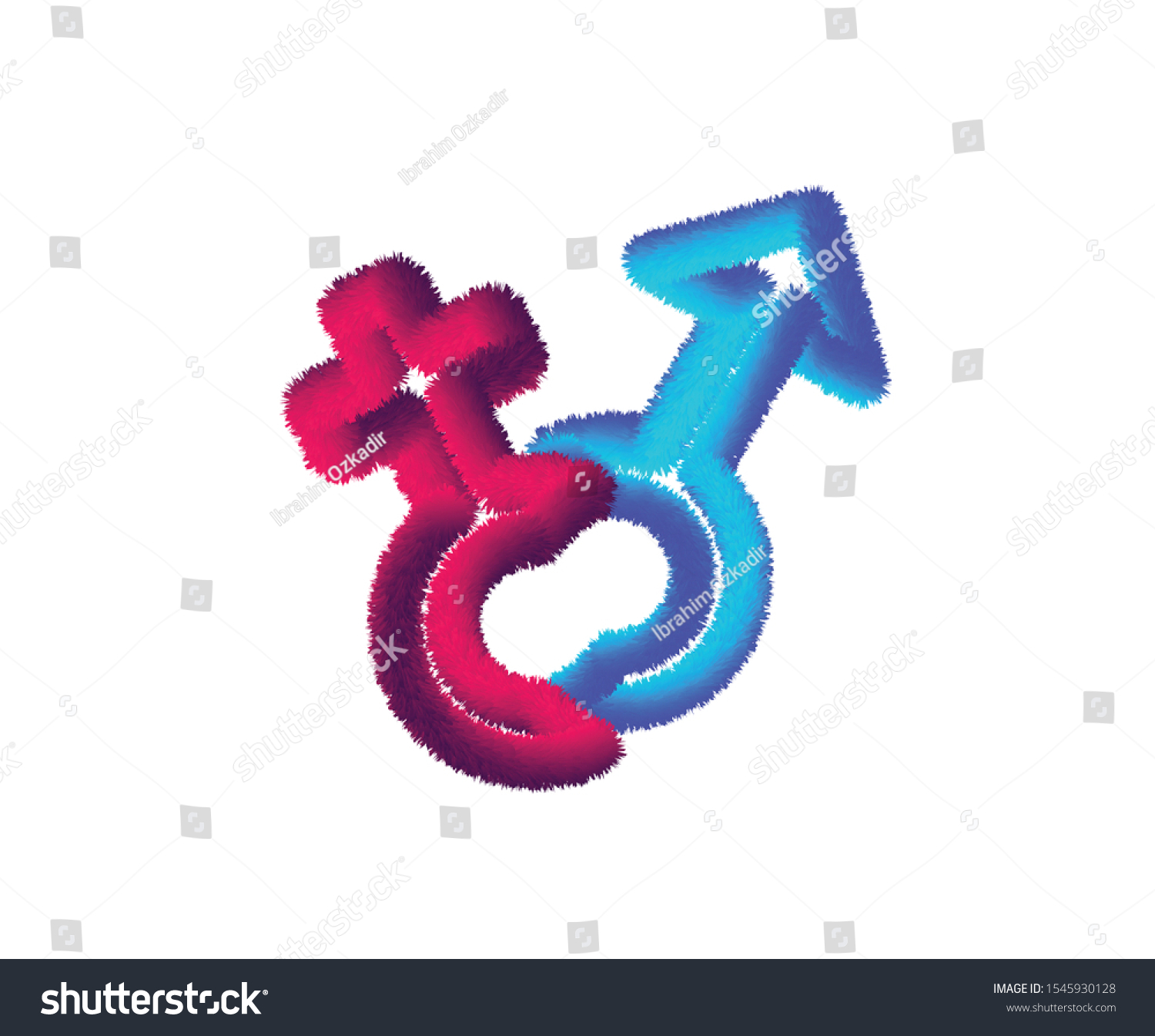 Illustration Male Female Vector Icon Sex Stock Vector Royalty Free