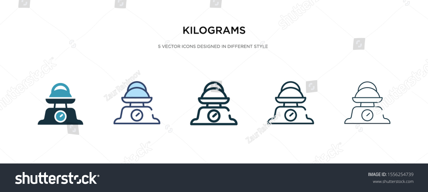 Kilograms Icon Different Style Vector Illustration Stock Vector ... Kilograms Icon Different Style Vector Illustration Stock Vector ...