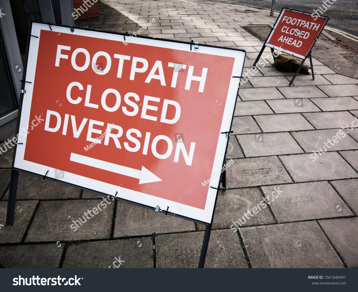 Footpath Closed Diversion Footpath Closed Ahead Stock Photo 1561640491 ... Footpath Closed Diversion Footpath Closed Ahead Stock Photo 1561640491 ...