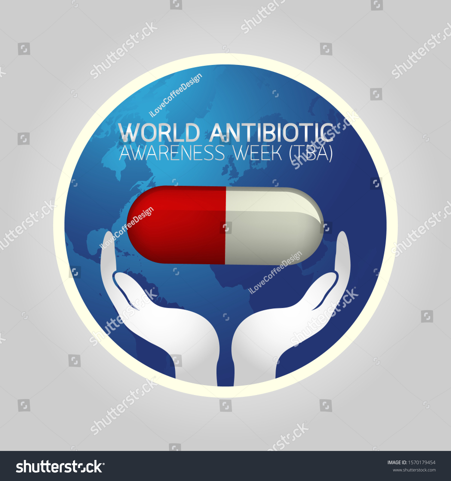 World Antibiotic Awareness Week Tba Icon Stock Vector Royalty Free