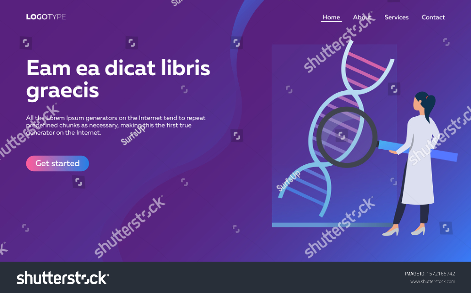 Scientist Examining Dna Science Laboratory Clinical 库存矢量图(免版税)1572165742 Shutterstock