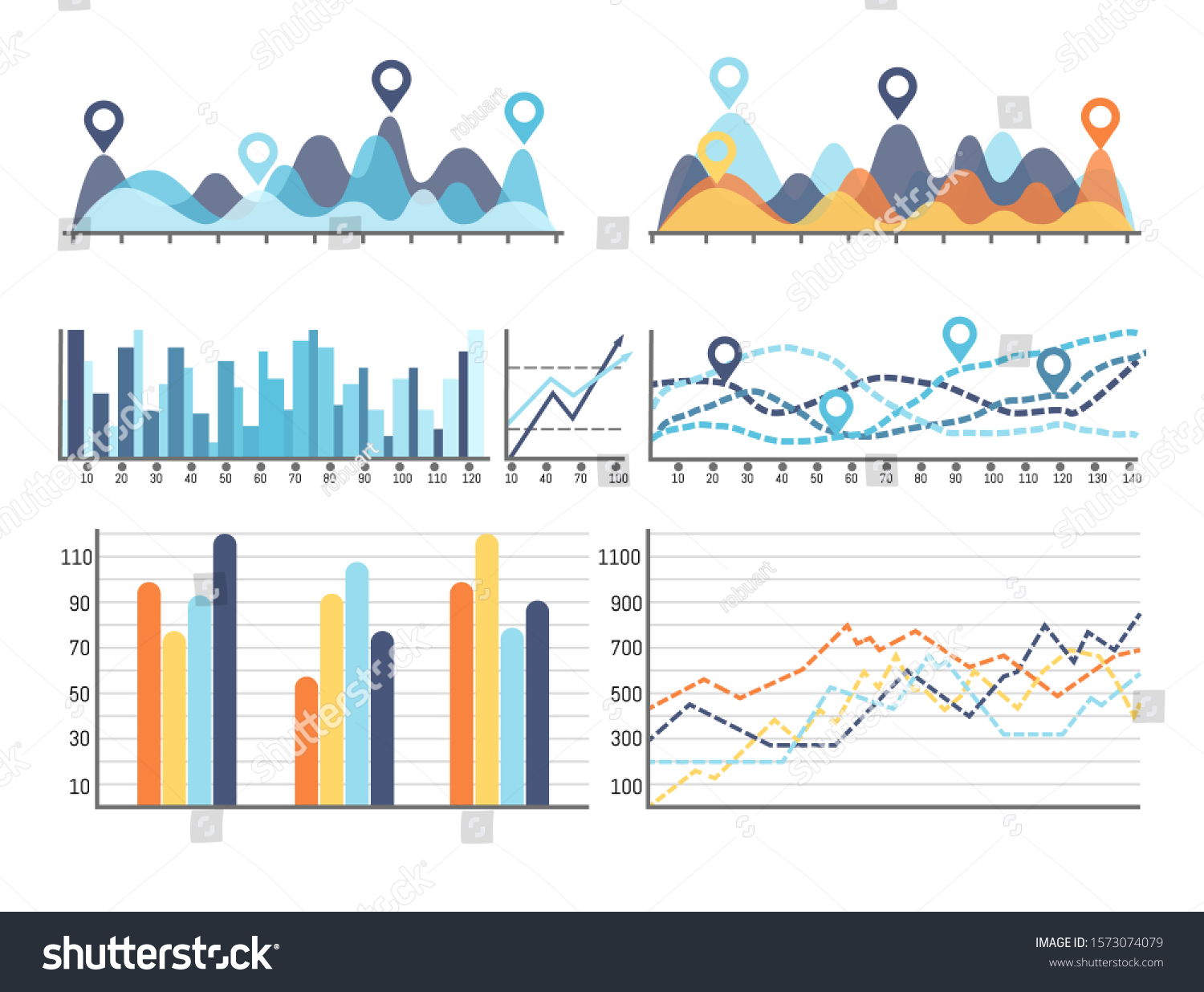 Infochart Data Flowchart Visual Information Representation Stock ... Infochart Data Flowchart Visual Information Representation Stock ...