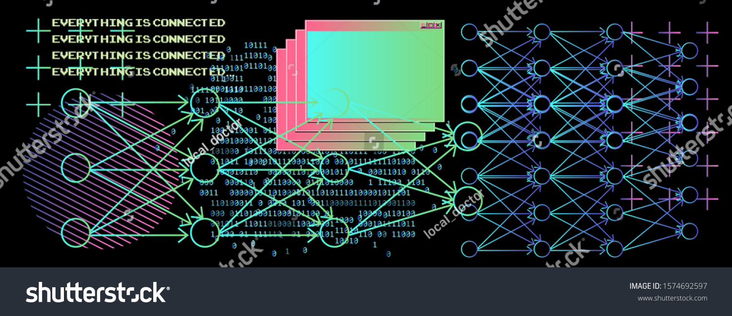 Conceptual Image Feedforward Artificial Neural Network Stock Vector (Royalty Free) 1574692597 ...