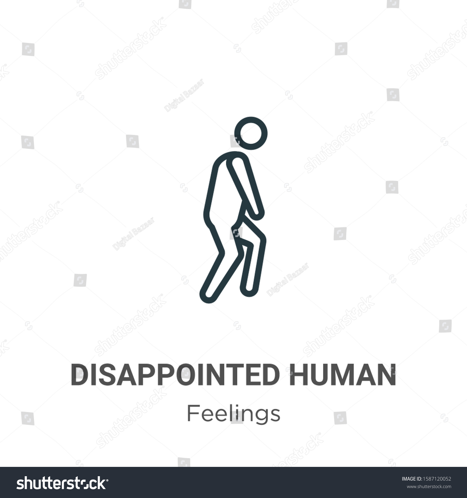 Disappointed Human Outline Vector Icon Thin Stock Vector (Royalty Free ... Disappointed Human Outline Vector Icon Thin Stock Vector (Royalty Free ...