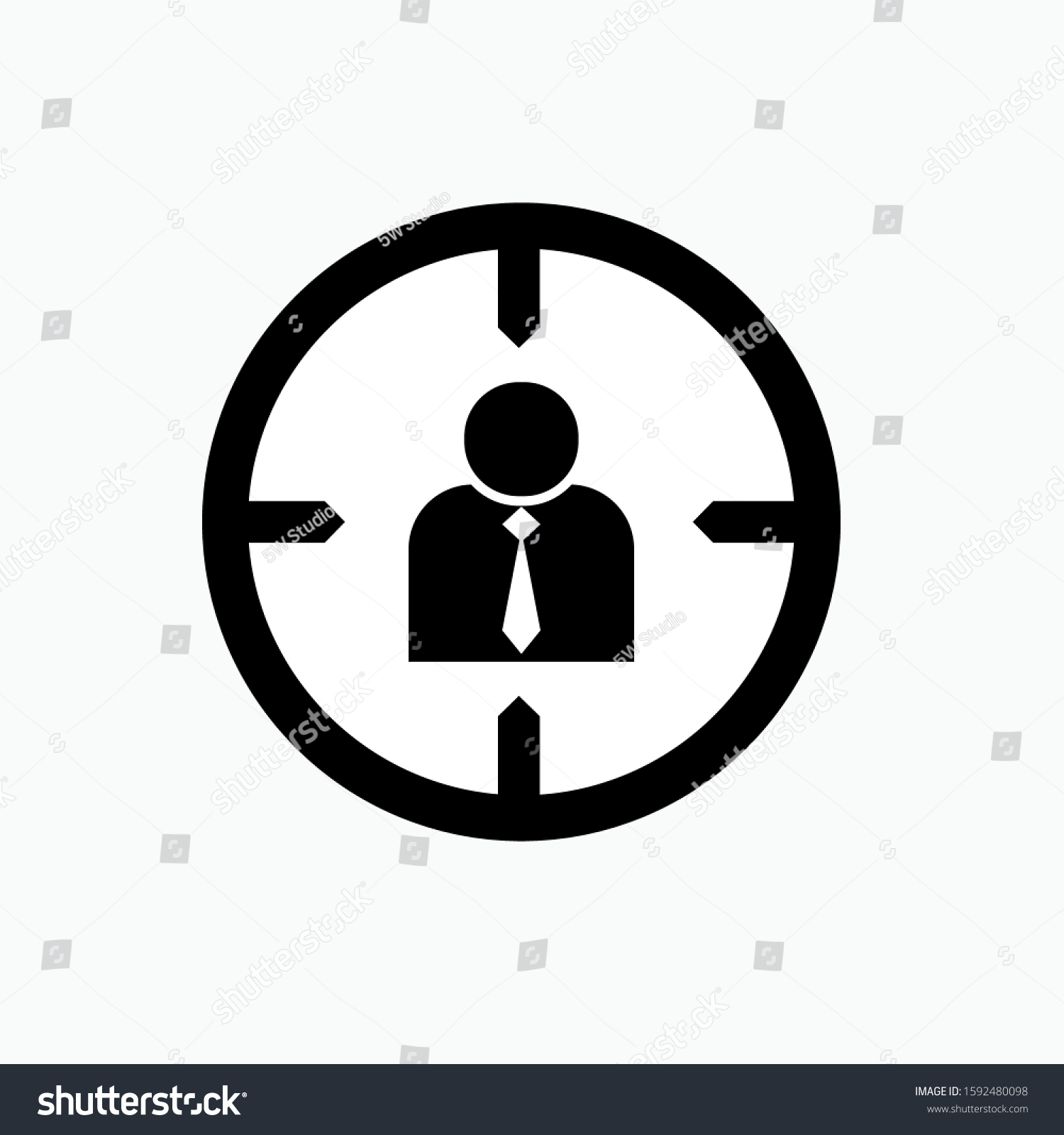 Consumer Target Vector Sign Symbol Design: เวกเตอร์สต็อก (ปลอดค่า ...