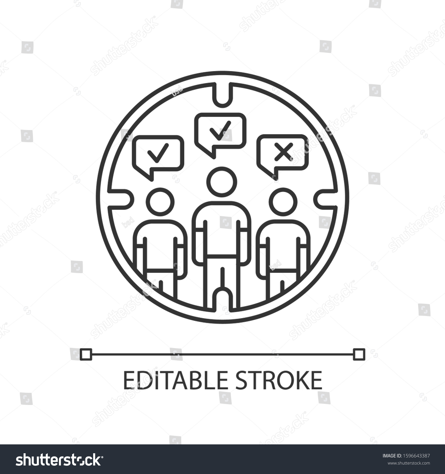 Survey Target Audience Linear Icon Public Stock Vector (Royalty Free ... Survey Target Audience Linear Icon Public Stock Vector (Royalty Free ...