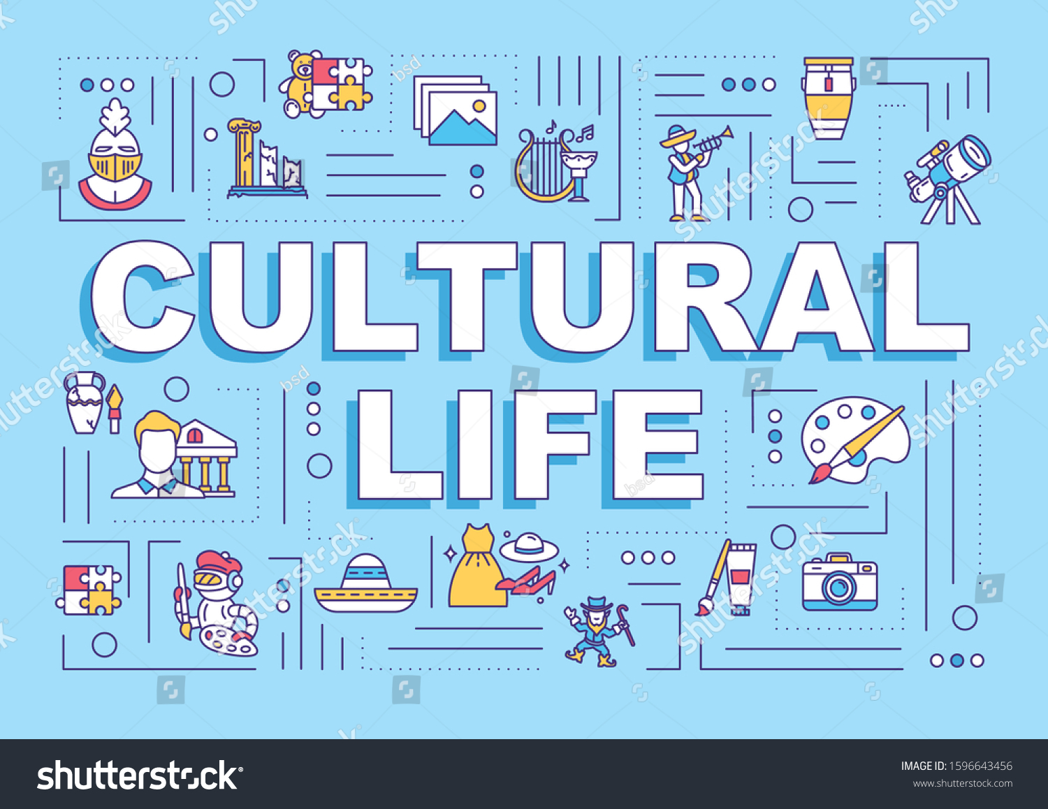 Cultural Life Word Concepts Banner Museum Stock Vector (Royalty Free ... Cultural Life Word Concepts Banner Museum Stock Vector (Royalty Free ...