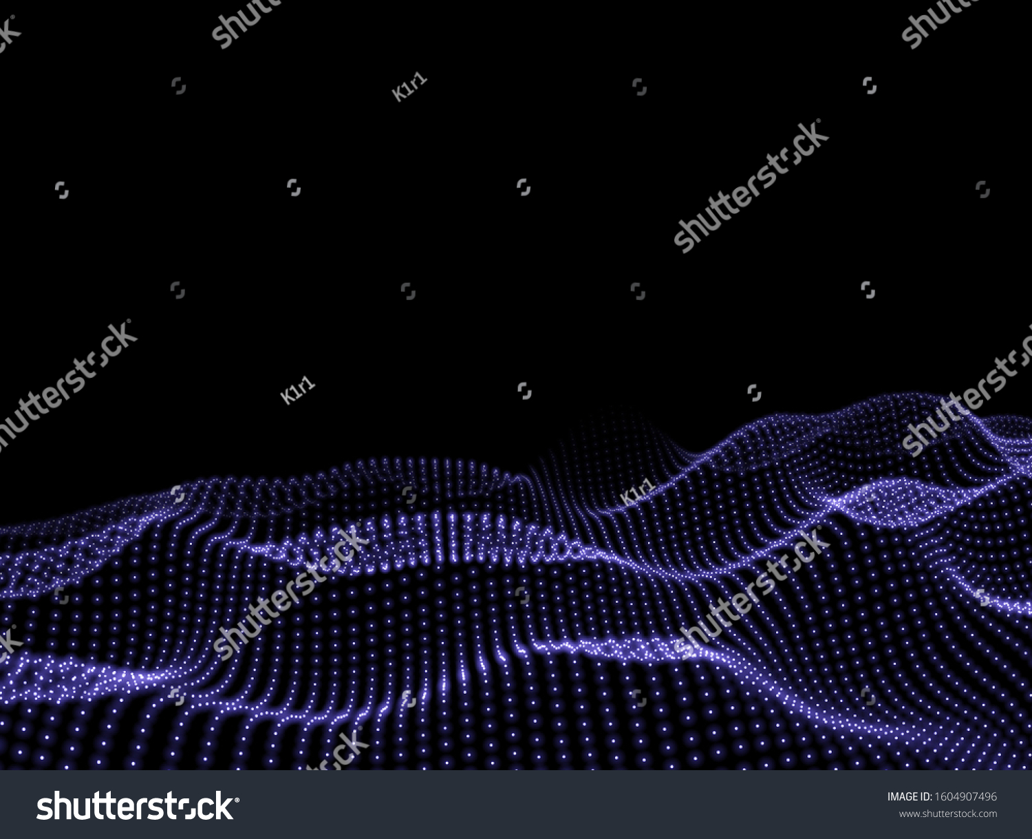 Computer Wave Background Code Backdrop Abstract Stock Vector (Royalty ...
