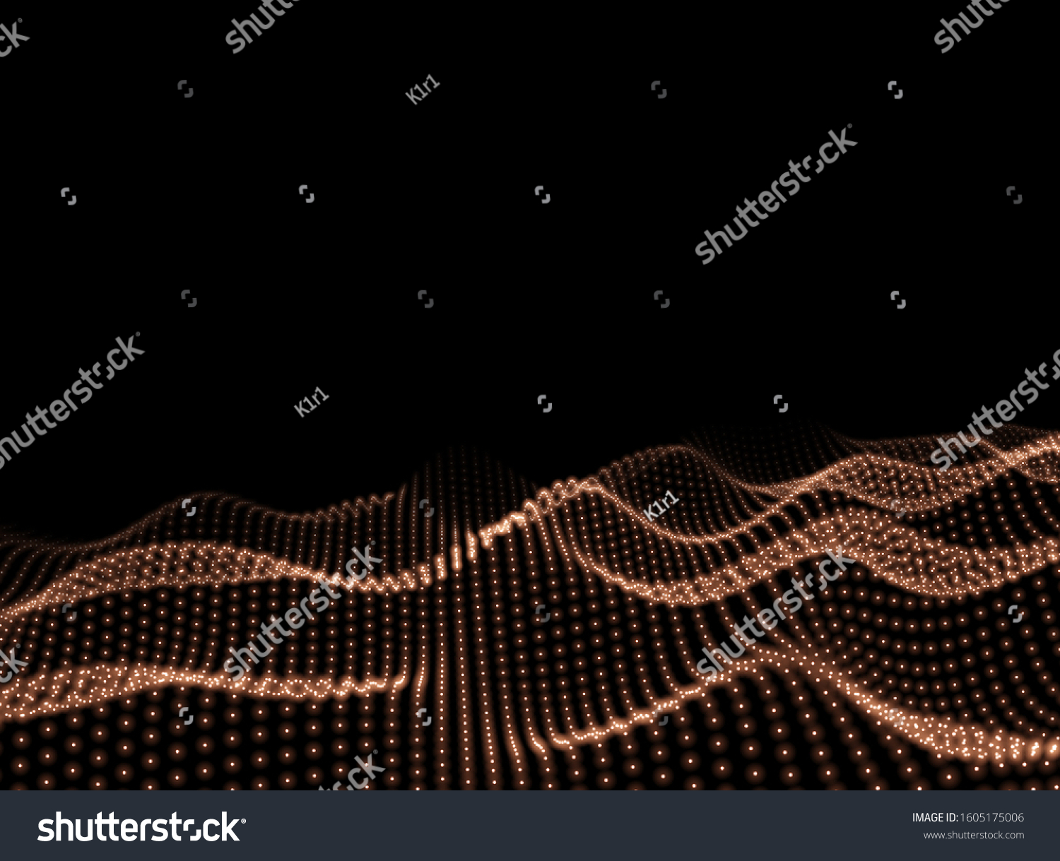 Technology Wave Background Digital Backdrop Points Stock Vector ...