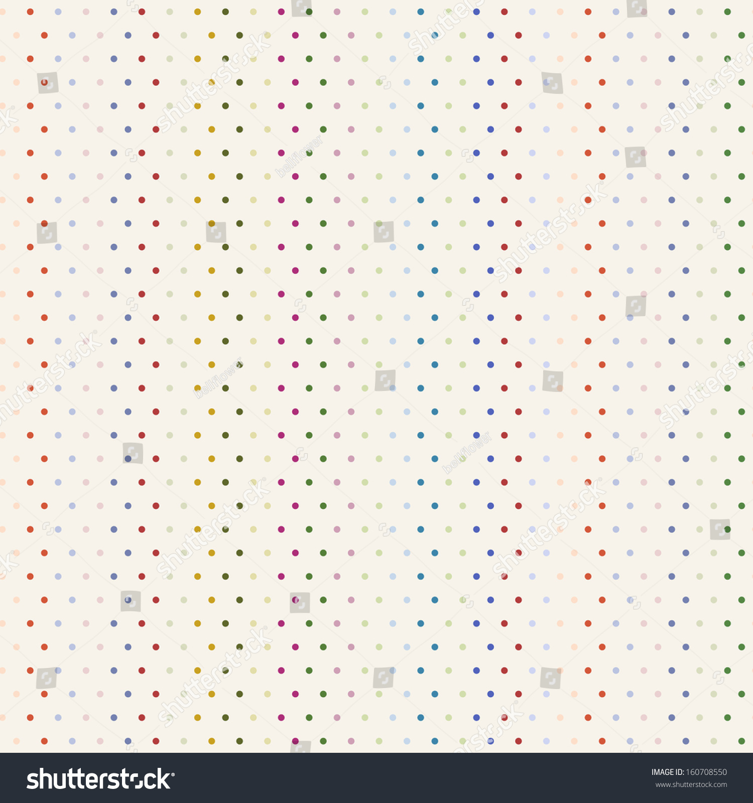 Colorful Polka Dot Seamless Background Vector Stock Vector (Royalty ...