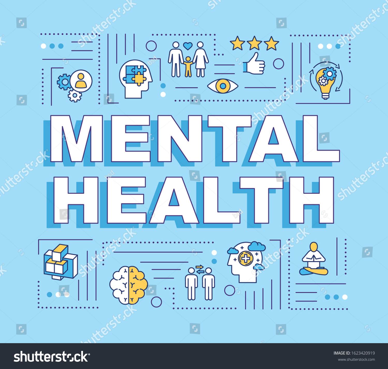 Mental Health Word Concepts Banner Happy Stock Vector (Royalty Free ... Mental Health Word Concepts Banner Happy Stock Vector (Royalty Free ...
