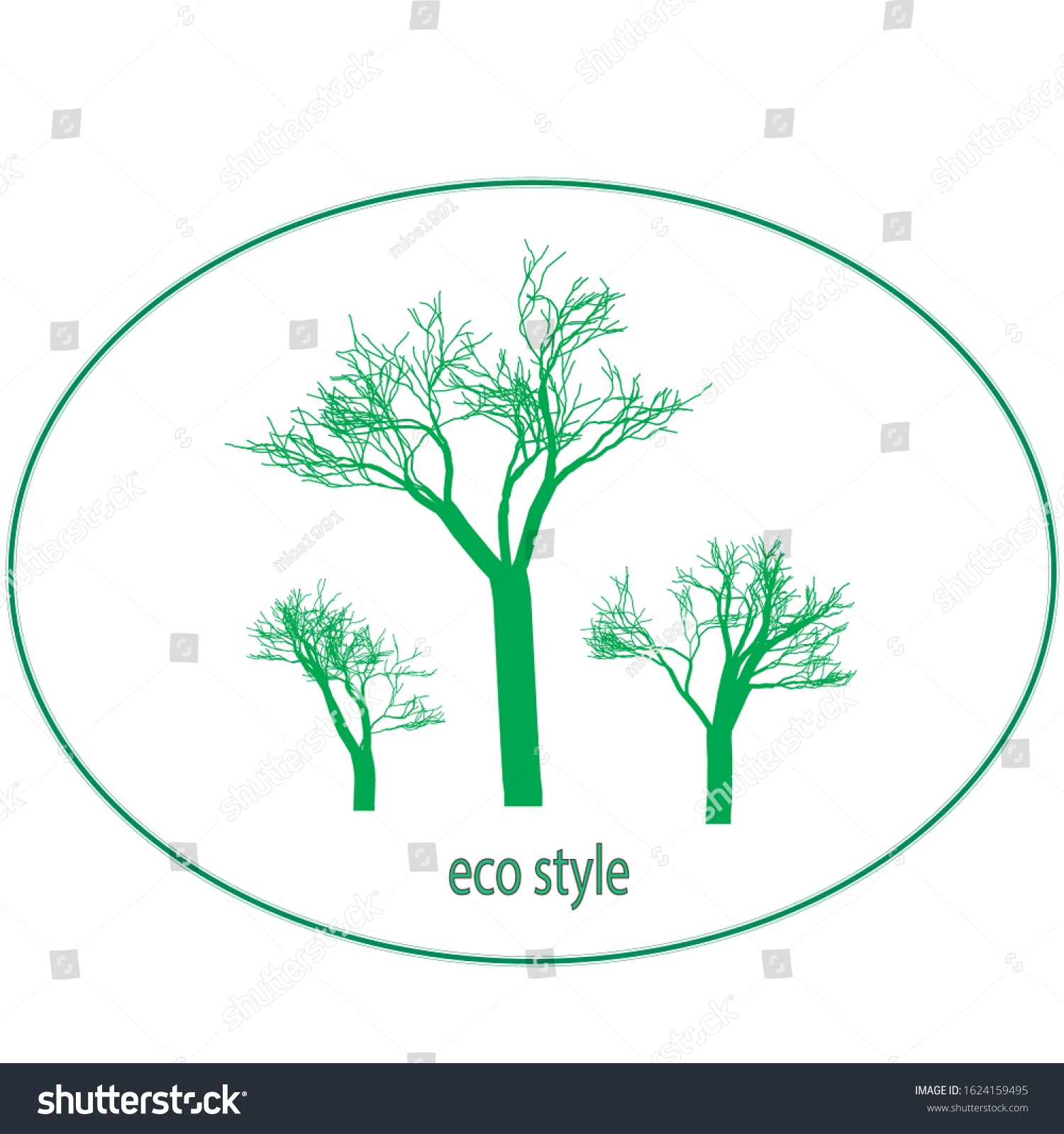 Forest Tree Vector Logo Tree Vector 스톡 벡터(로열티 프리) 1624159495 | Shutterstock