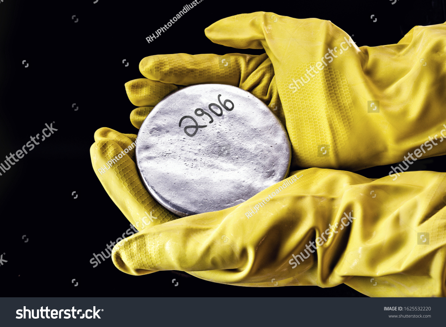 Highly Enriched Uranium Billet Highly Radioactive Stock Photo ... Highly Enriched Uranium Billet Highly Radioactive Stock Photo ...