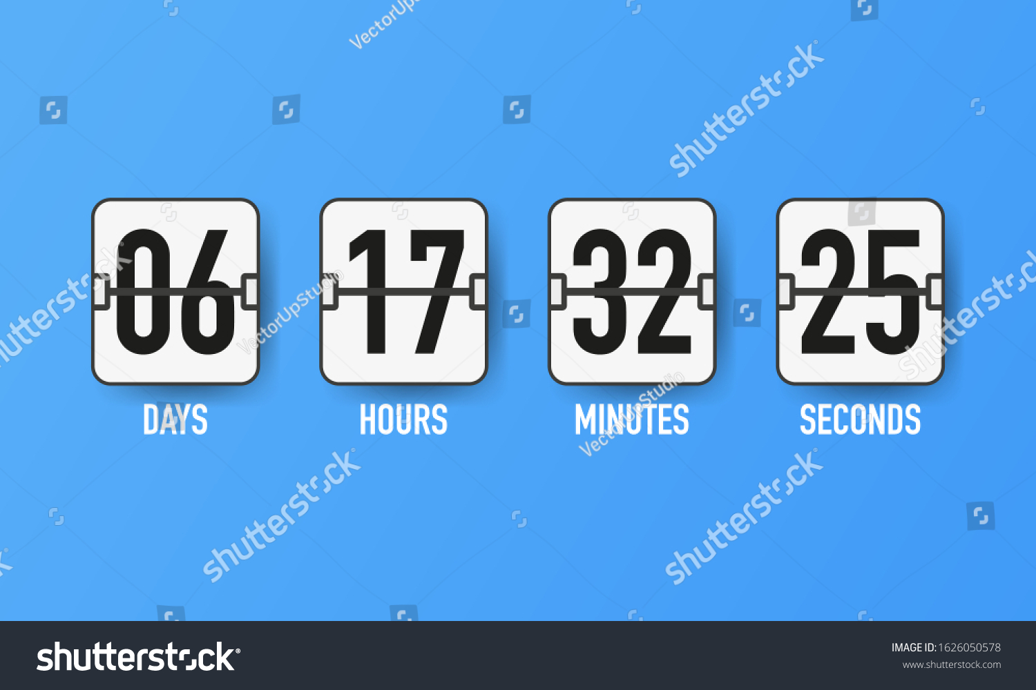 Countdown Timer Clock Counter Mechanical Scoreboard Stock Vector ... Countdown Timer Clock Counter Mechanical Scoreboard Stock Vector ...
