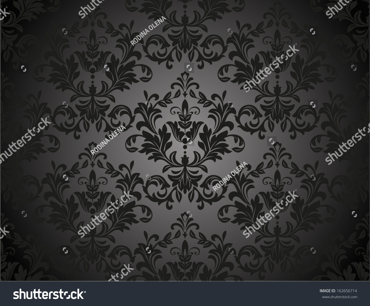Damask Seamless Floral Pattern Royal Wallpaper Stock Vector (royalty