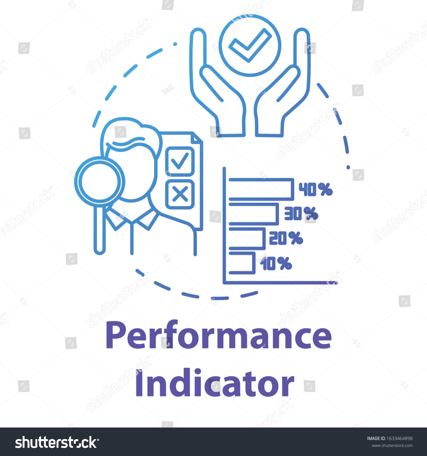 Performance Indicator Concept Icon Assessment Report Stock Vector ... Performance Indicator Concept Icon Assessment Report Stock Vector ...