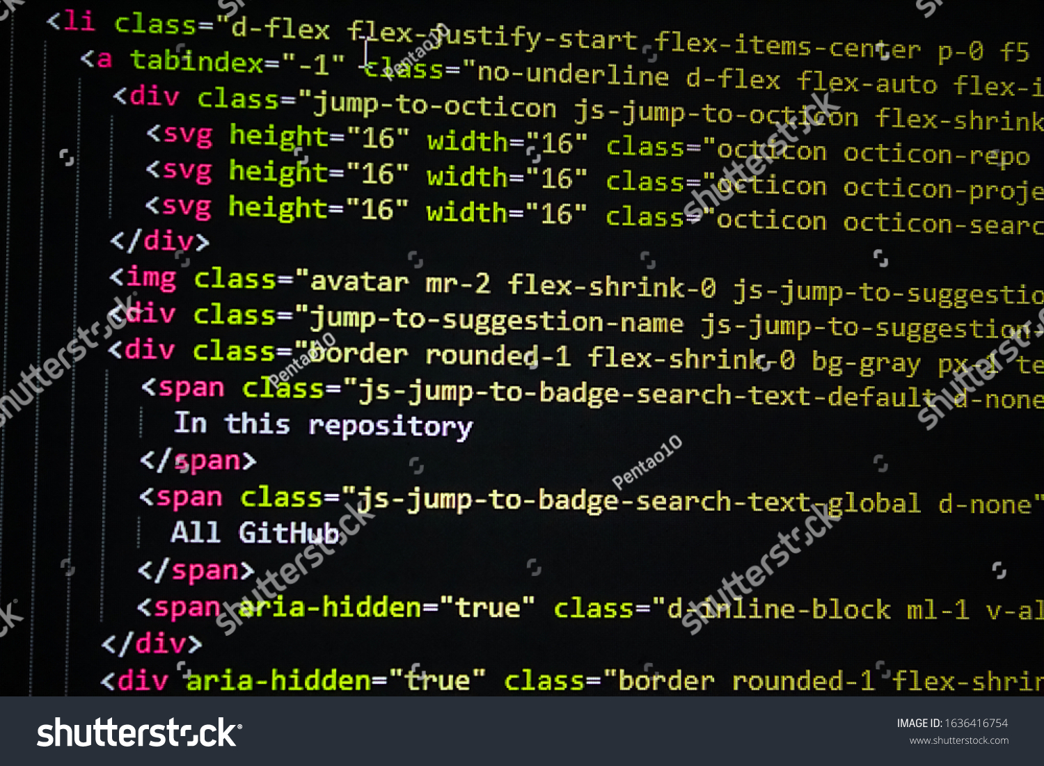 Developer Software Source Code Screen Programming Stock Photo ... Developer Software Source Code Screen Programming Stock Photo ...