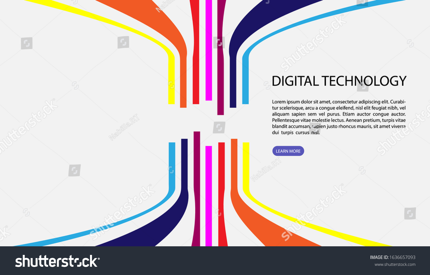Abstract Background User Interface Big Data Stock Vector (Royalty Free ...
