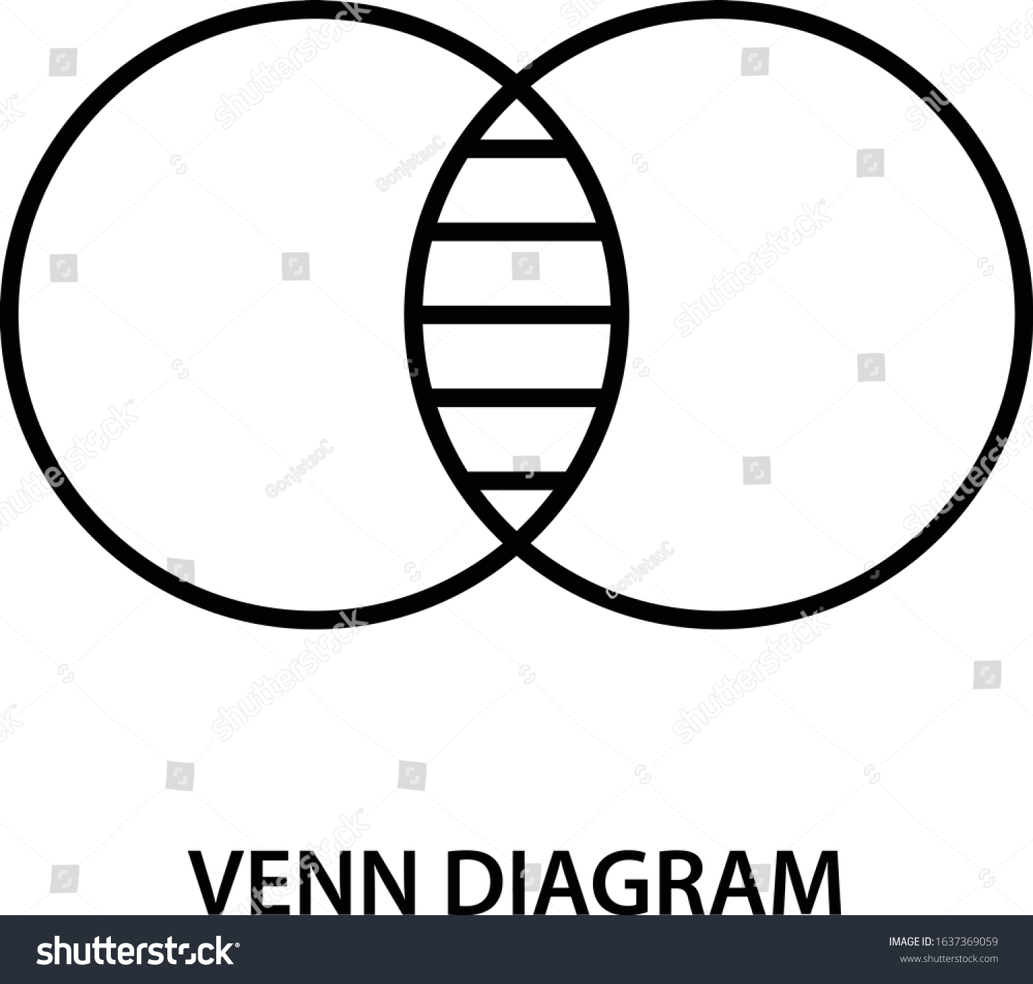 Maths Glyph Icon Overlapping Circles Intersection Stock Vector (Royalty ... Maths Glyph Icon Overlapping Circles Intersection Stock Vector (Royalty ...