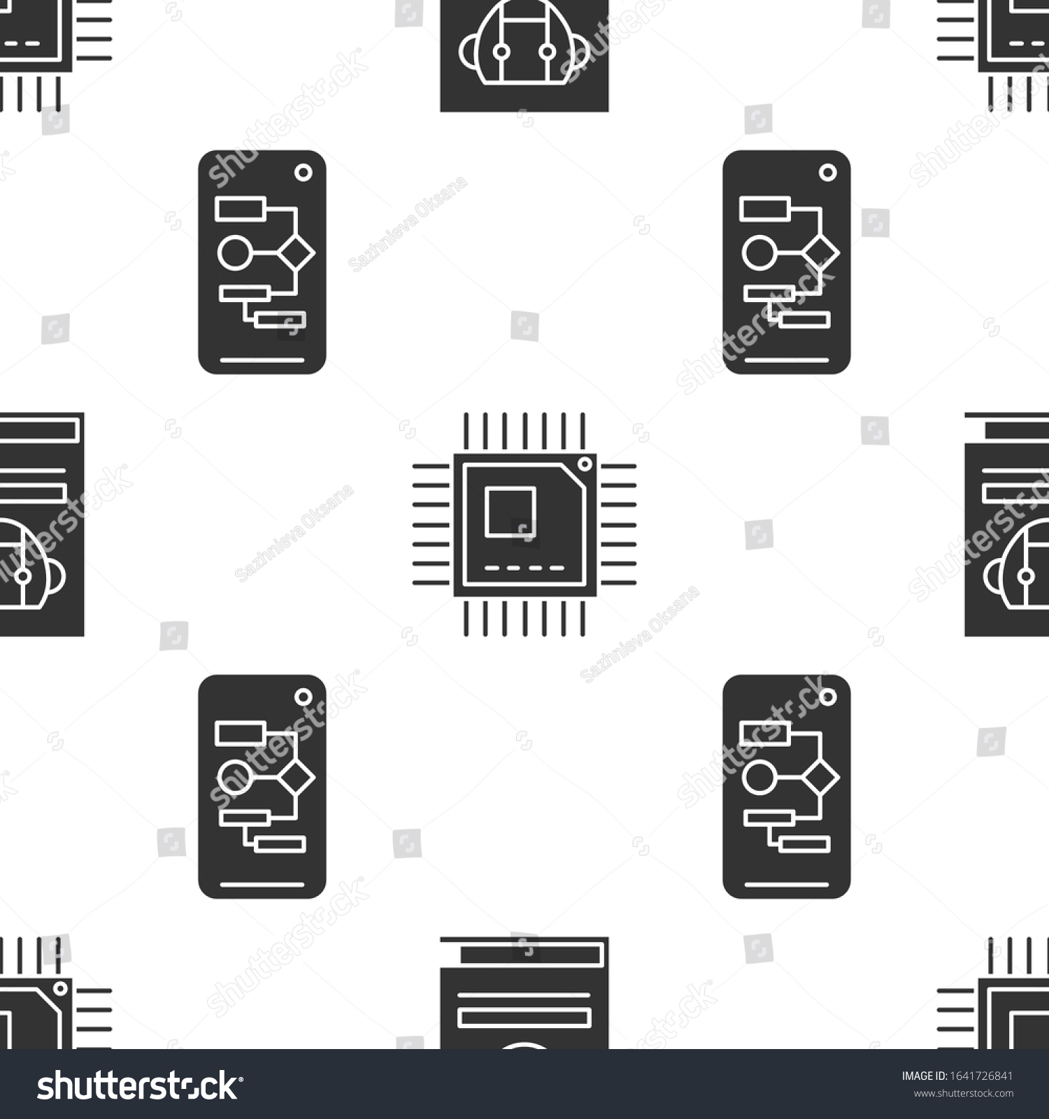 Set User Manual Processor Microcircuits Cpu Stock Vector (Royalty Free ...