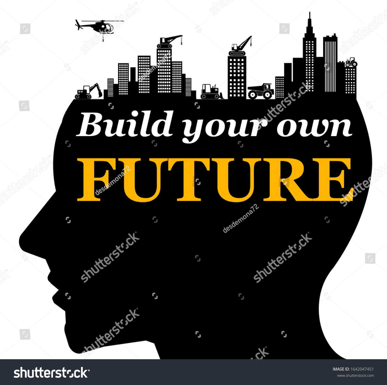 Trying Build Your Own Future Dreams Stock Illustration 1642047451 ... Trying Build Your Own Future Dreams Stock Illustration 1642047451 ...