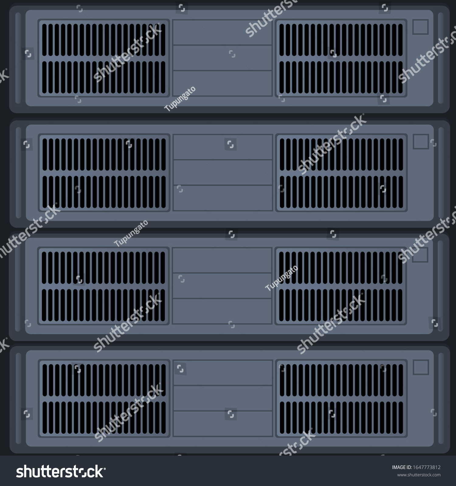 Rack de servidor de centro de: vector de stock (libre de regalías ...