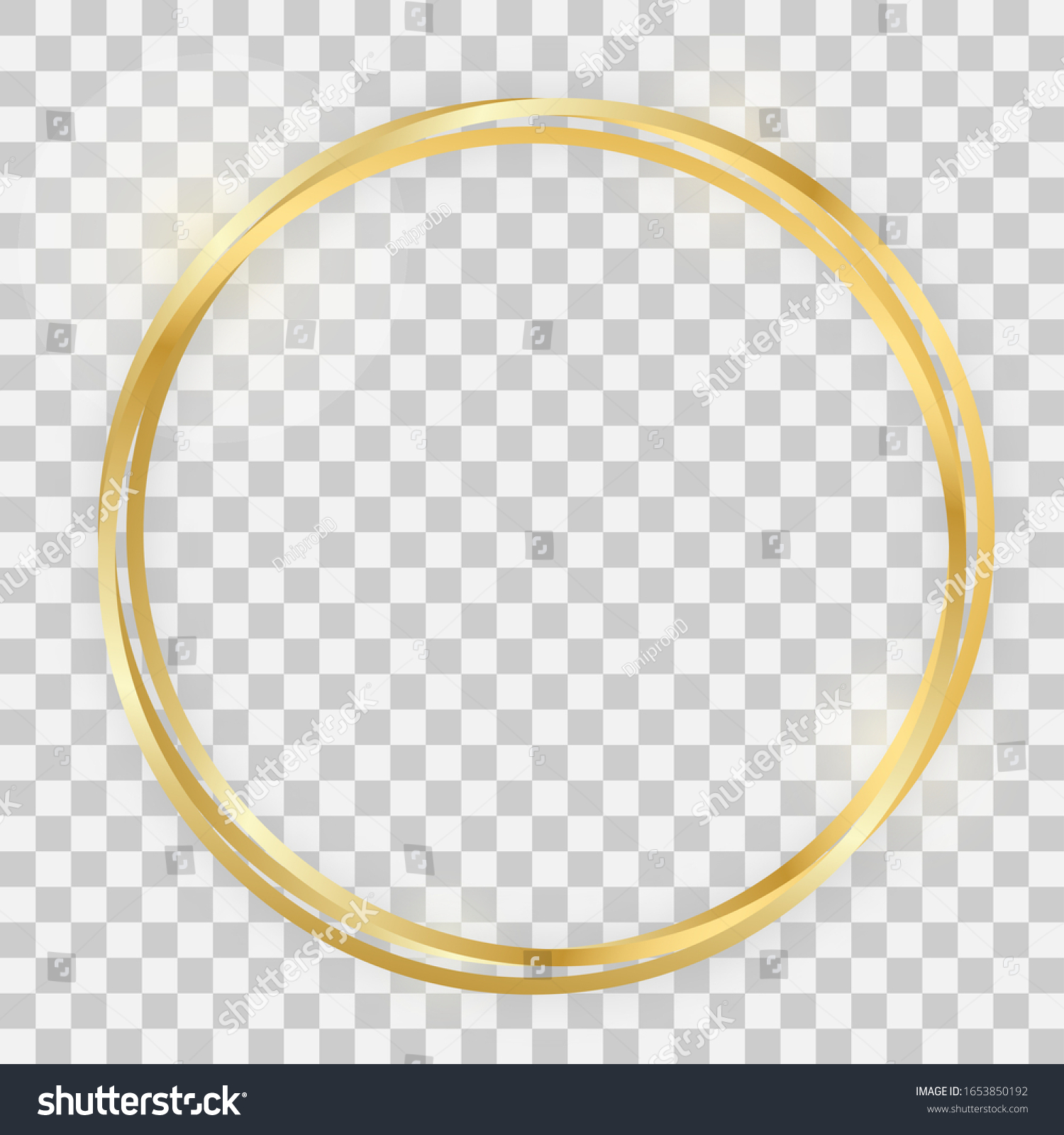 Triple Gold Shiny Circle Frame Glowing Stock Vector (Royalty Free ... Triple Gold Shiny Circle Frame Glowing Stock Vector (Royalty Free ...