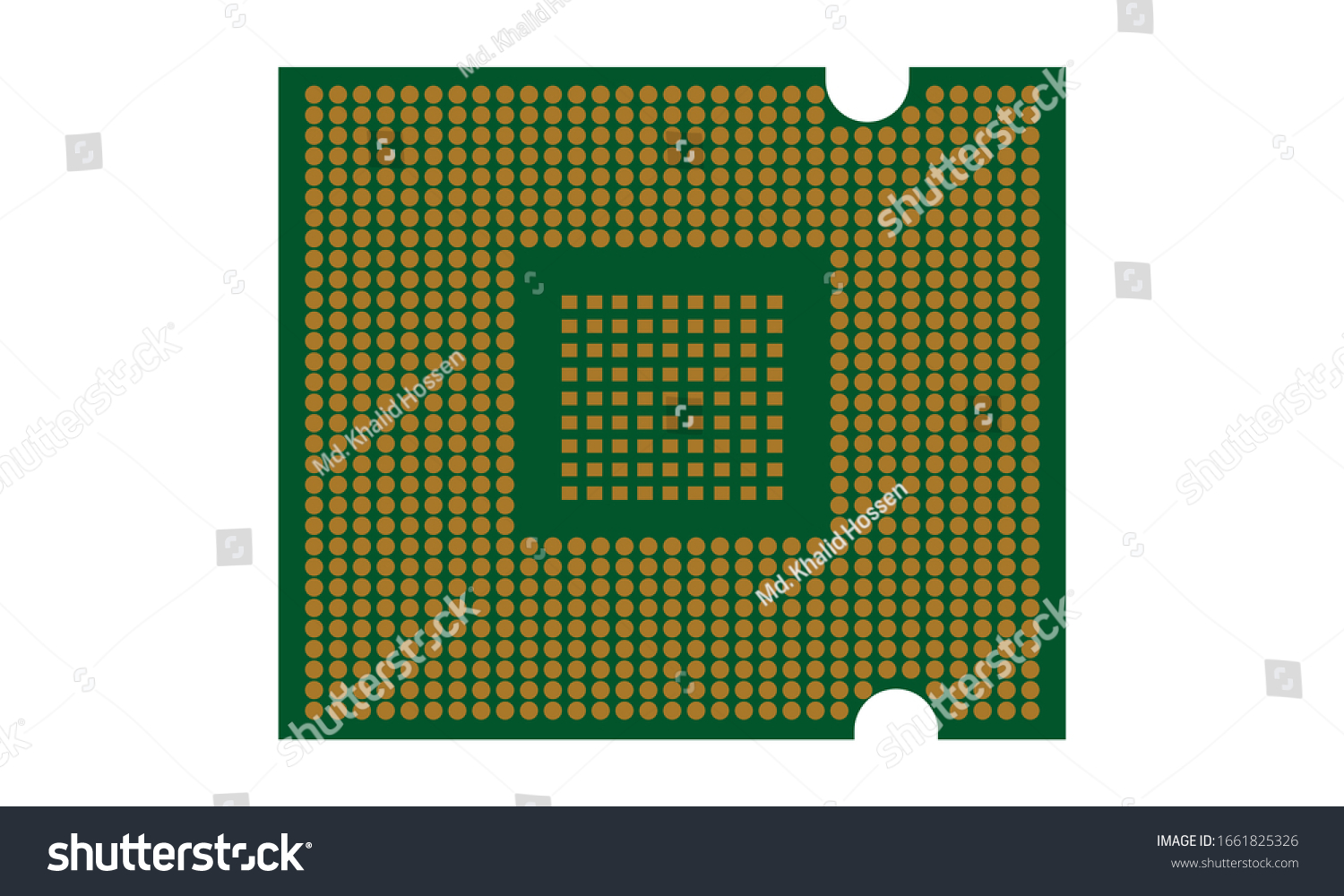 Computer Processor Icon Outline Computer Processor Stock Vector ...