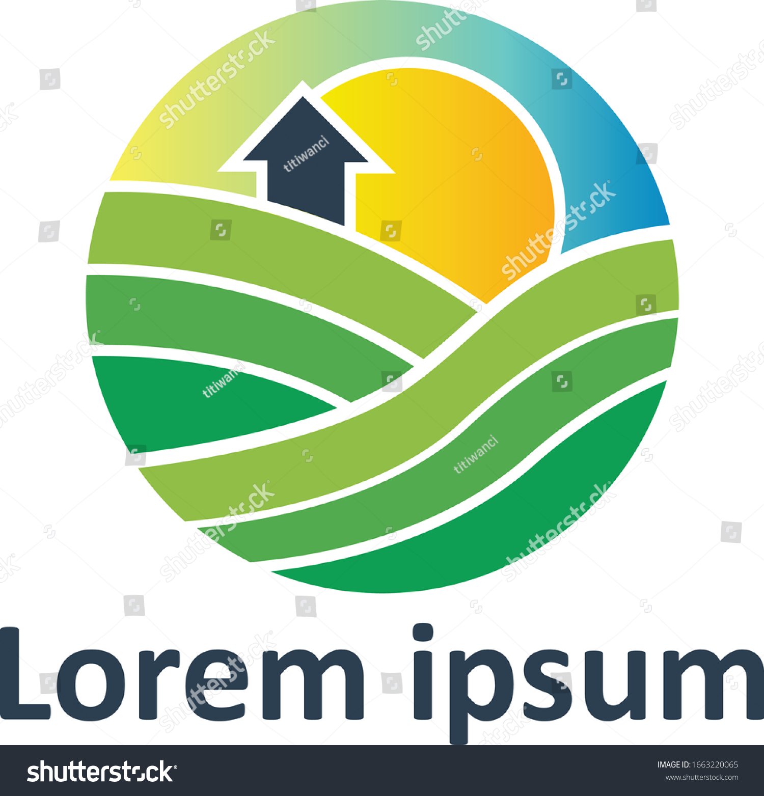 Farm Brand Logo Vector Design Stock Vector (Royalty Free) 1663220065 ...