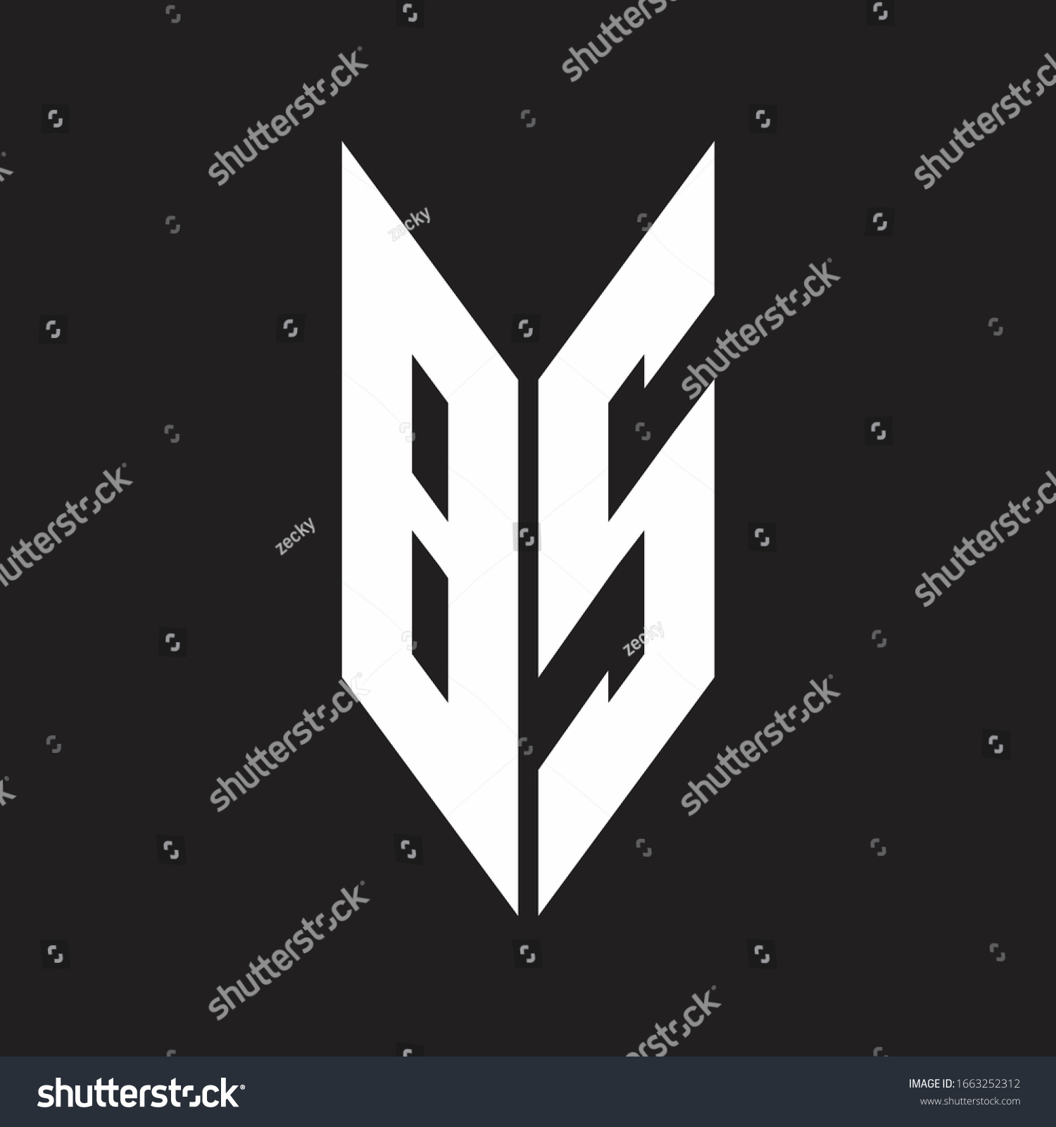 Bs Logo Monogram Emblem Style Isolated Stock Vector (Royalty Free ... Bs Logo Monogram Emblem Style Isolated Stock Vector (Royalty Free ...